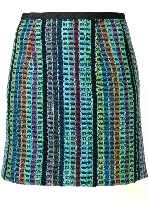 MARINE SERRE Terry Kitchen Towels Mini Skirt