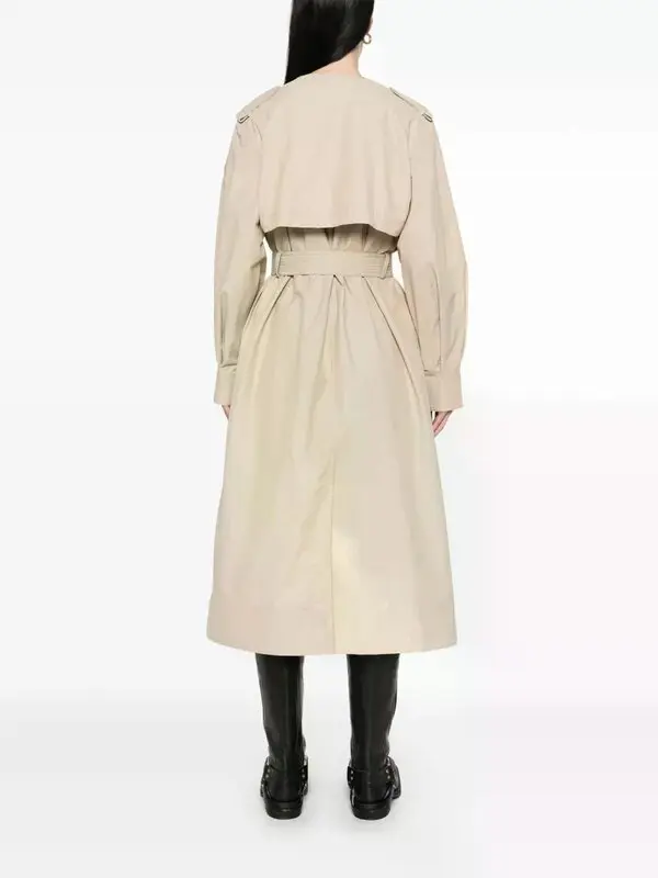 Moncler Gourdon Trench Coat - Neutrals