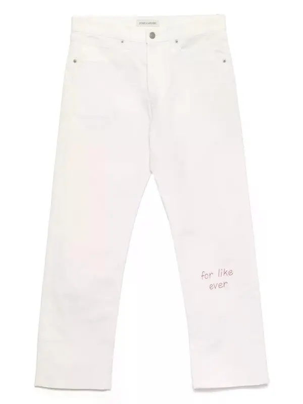 Joshua Sanders For Like Ever Jeans In Cream White - Neutrals