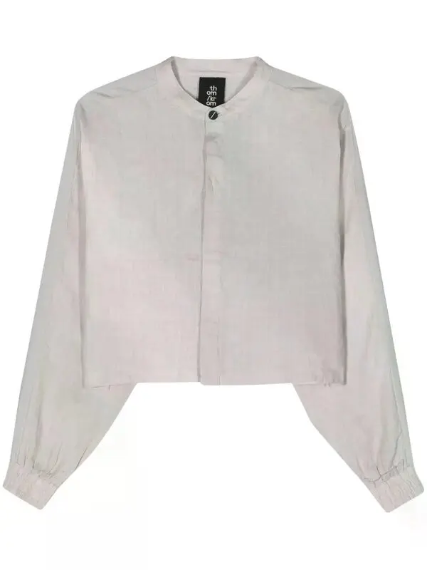 THOM KROM Cropped Linen Shirt