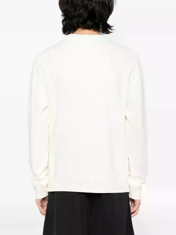 CAFÉ KITSUNÉ Barista Fox-patch Sweatshirt