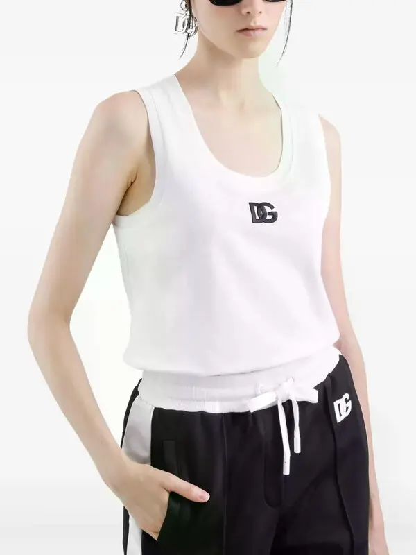 Dolce & Gabbana Dg Logo Scoop Neck Tank Top