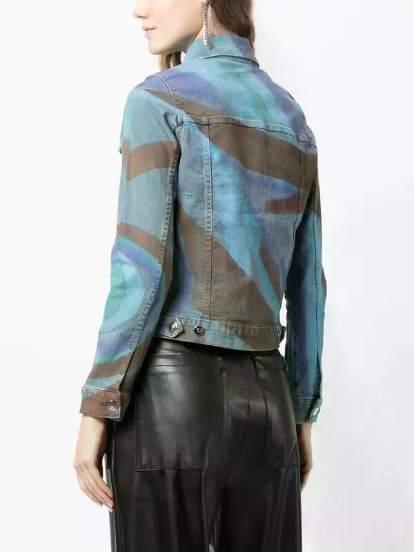 MADISON MAISON Graphic-print Denim Jacket