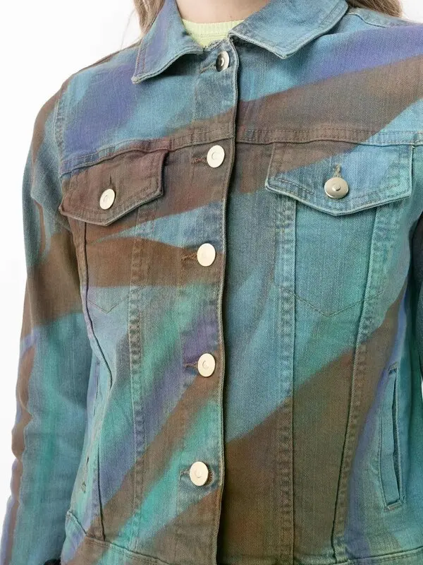 MADISON MAISON Graphic-print Denim Jacket
