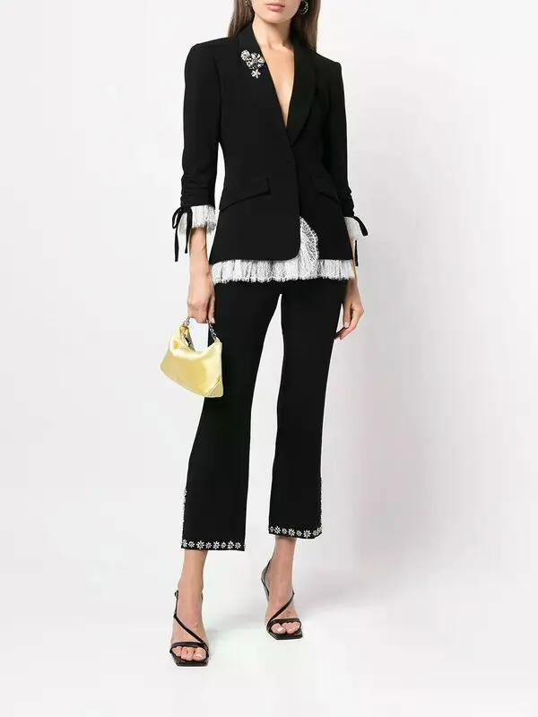 Cinq À Sept Roxie Lace-trim Blazer
