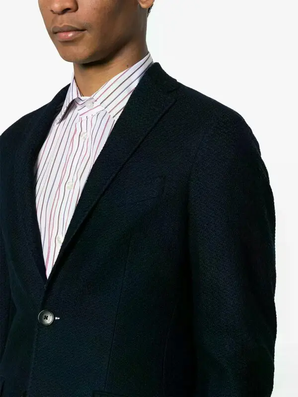 Etro Patterned-jacquard Single-breasted Blazer