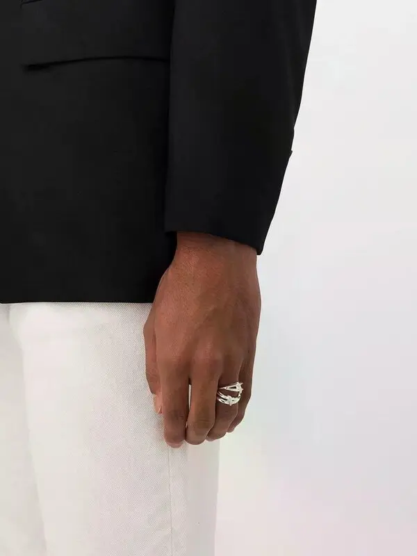 SHAUN LEANE Sabre Deco Sterling Ring - Silver