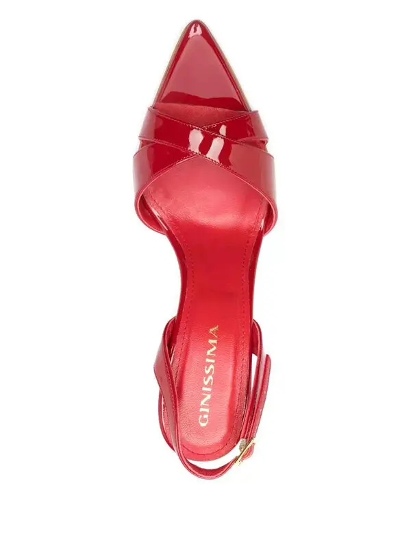 GINISSIMA 95mm Thea Sandals - Red
