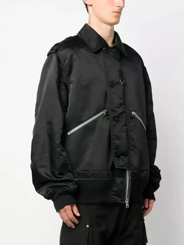 Sacai Zip-up Cotton-blend Bomber Jacket