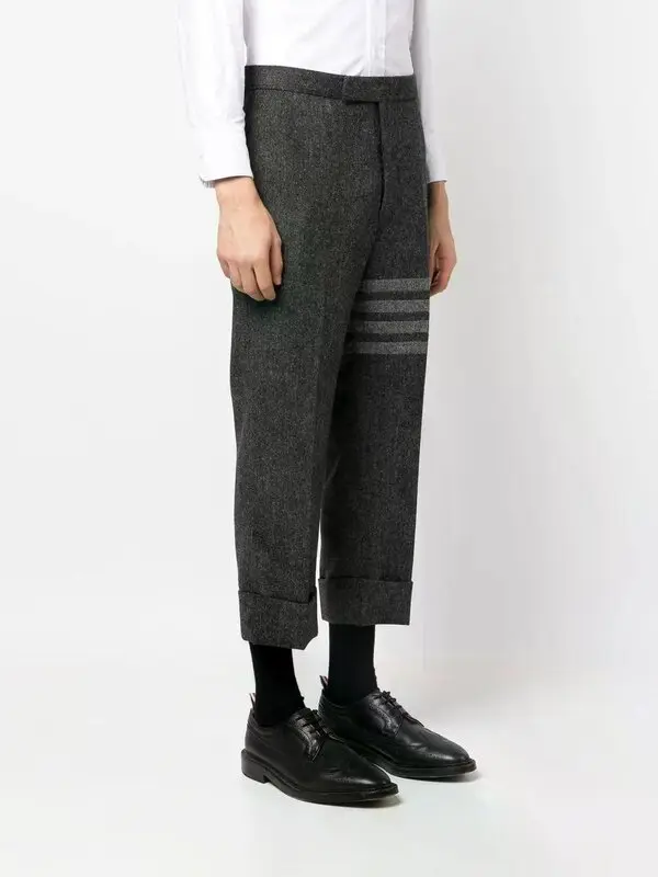 Thom Browne Signature 4-bar Stripe Drop-crotch Trousers