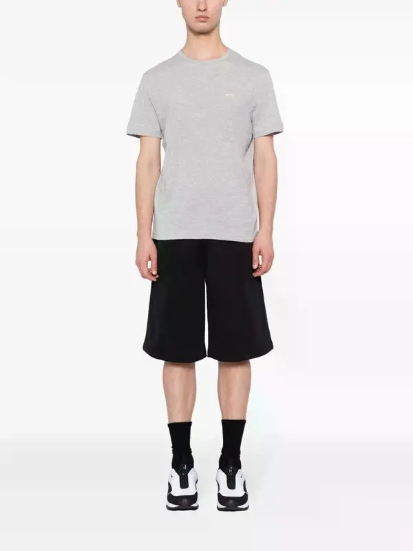 BOSS Logo-print Cotton T-shirt - Grey