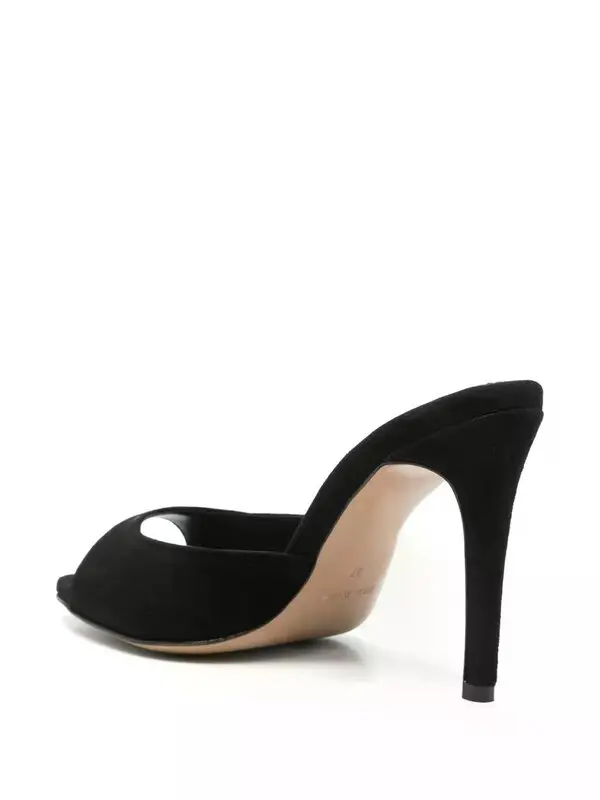 GINISSIMA Suede Peep-toe Stiletto Heeled Sandals