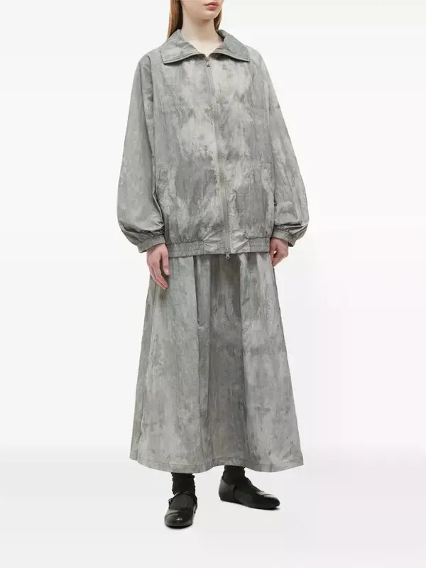 B+AB A-line Distressed Effect Skirt - Grey
