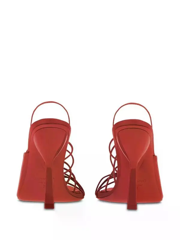 FERRAGAMO Alaire Lace-detail Cone Heel Sandals