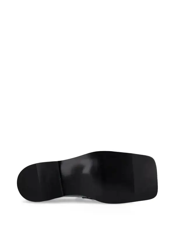 Martine Rose Leather Loafers With Chain Detail