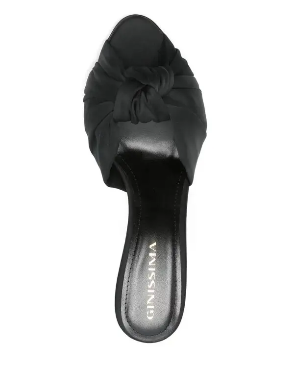GINISSIMA Sofia Heeled Sandals - Black
