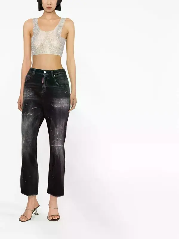 Dsquared2 Distressed Flared Jeans