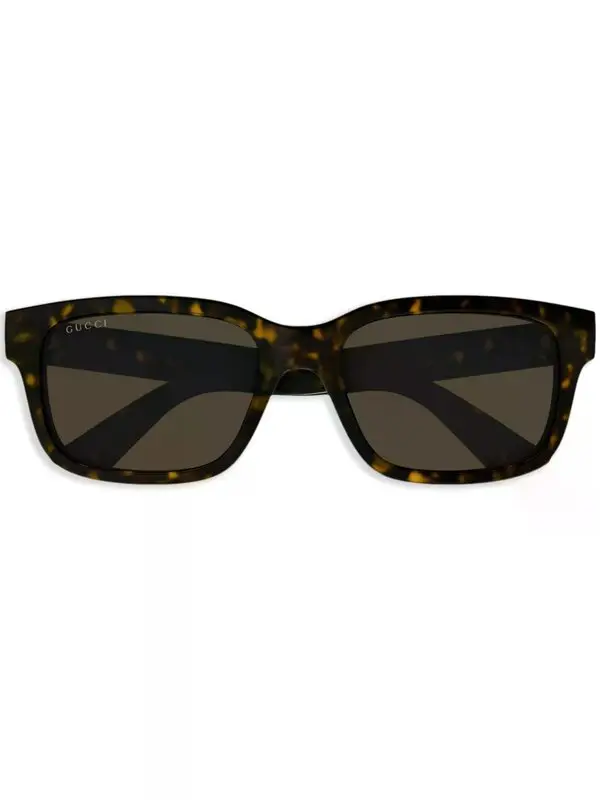Gucci Logo-print Square Frame Sunglasses