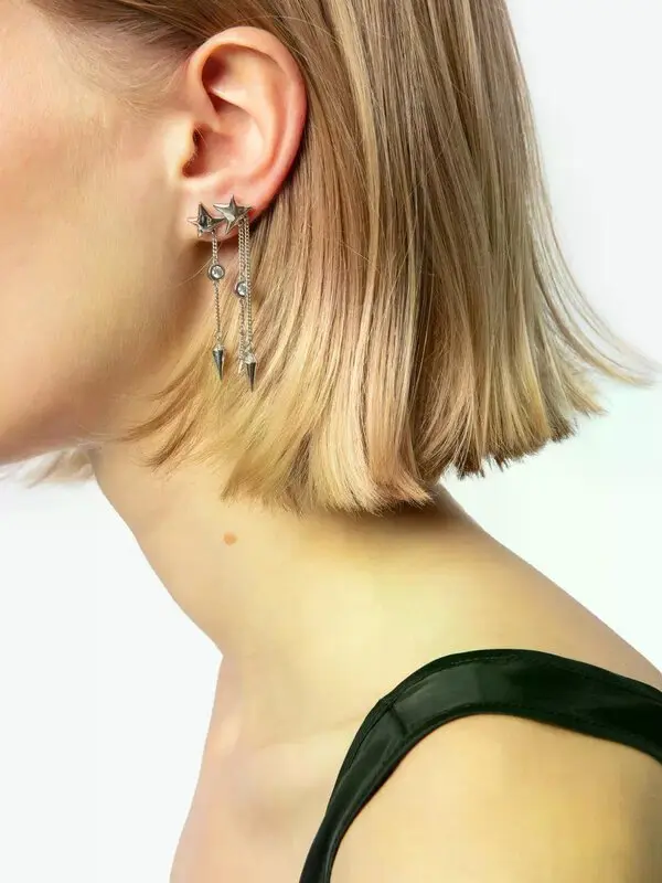 Zadig&Voltaire Rock Star Pendant Drop Earrings