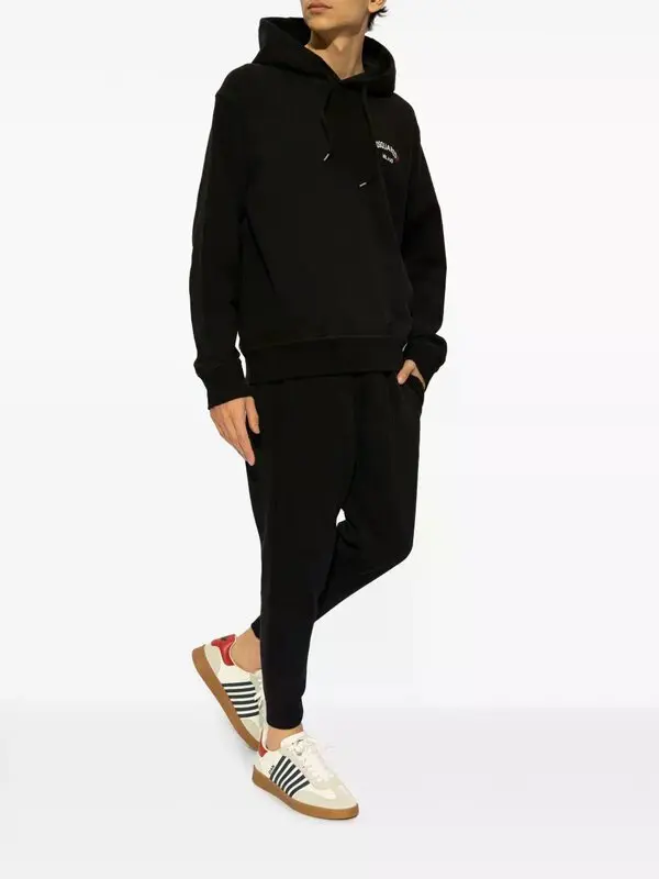 Dsquared2 Logo-embroidered Cotton Hoodie