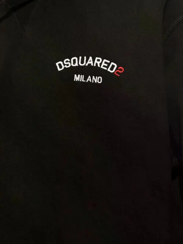 Dsquared2 Logo-embroidered Cotton Hoodie