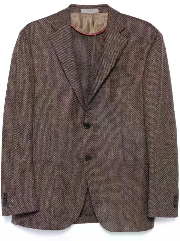 Corneliani Single-breasted Blazer - Brown