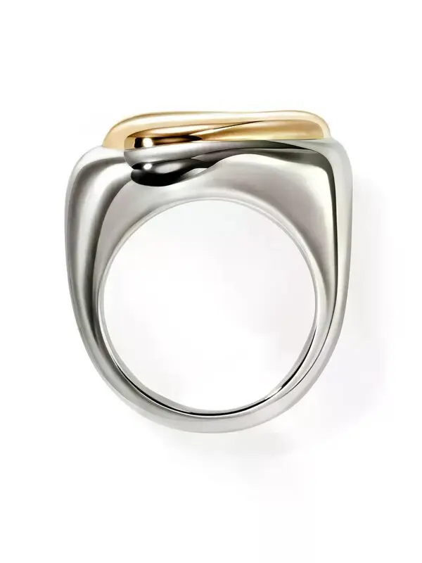 John Hardy 14kt Yellow Gold Pebble Signet Ring