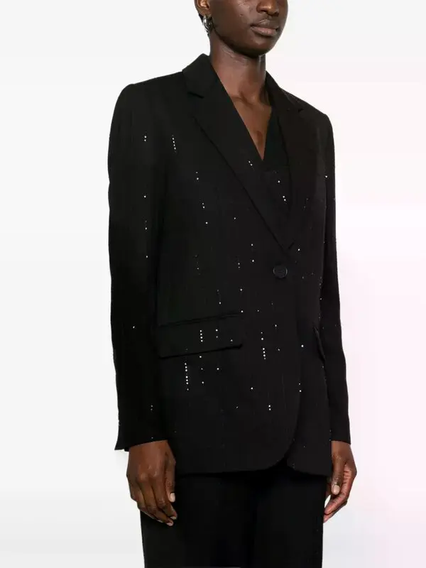 Sandro Sequin-embellished Striped Blazer