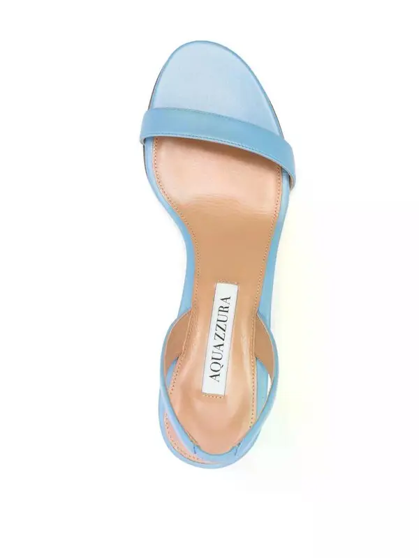 AQUAZZURA So Nude' 50mm Leather Sandals - Blue