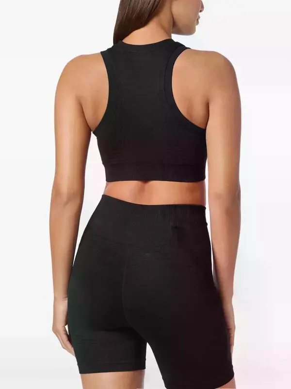 PLEIN SPORT Logo-printed Performance Tank Top - Black