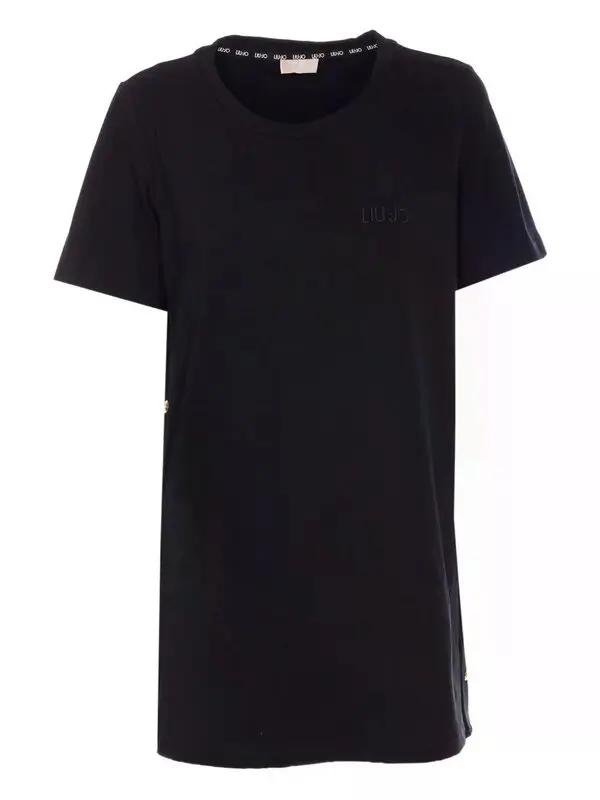 Liu Jo Logo Embroidered T-shirt - Black