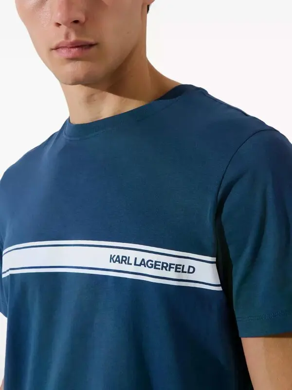 Karl Lagerfeld Elongated-logo Beach T-shirt