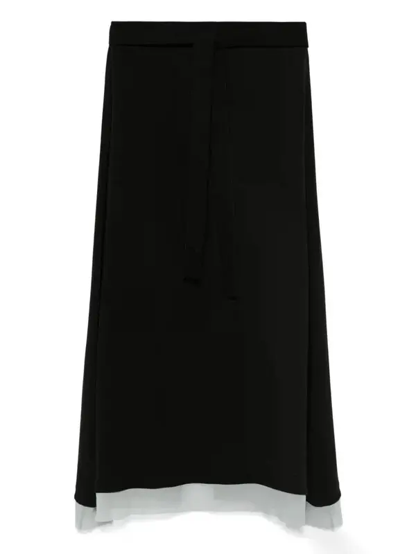 Fendi Silk Midi Skirt