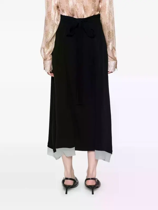 Fendi Silk Midi Skirt