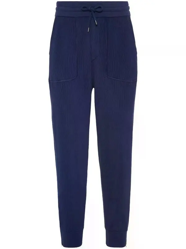 Brunello Cucinelli Cotton Track Pants - Blue
