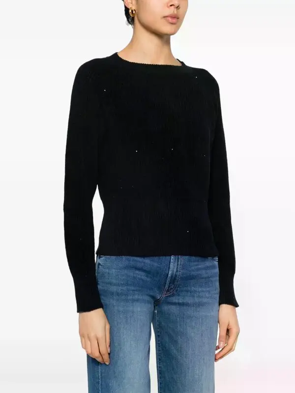Fabiana Filippi Sequin-embellished Crew Neck Sweater