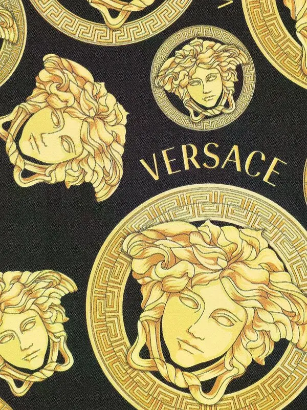 Versace Medusa Amplified Napkin And Placemat - Black