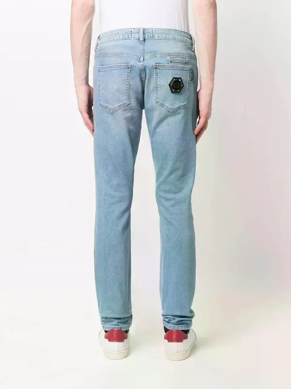 Philipp Plein Slim-fit Logo Jeans