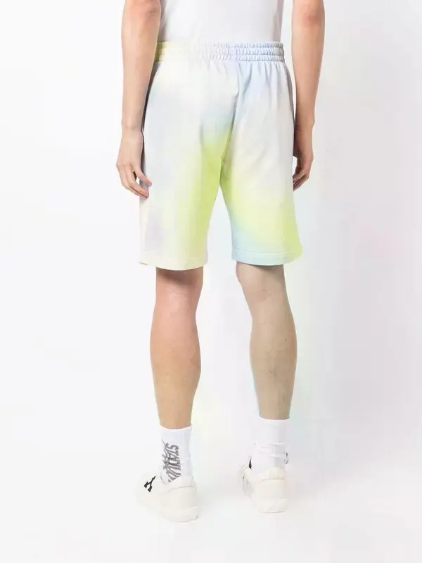 BLUE SKY INN Tie-dye Embroidered Logo Cotton Shorts