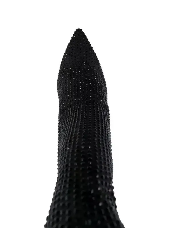 GEDEBE Logan Crystal Embellished Ankle Boots - Black