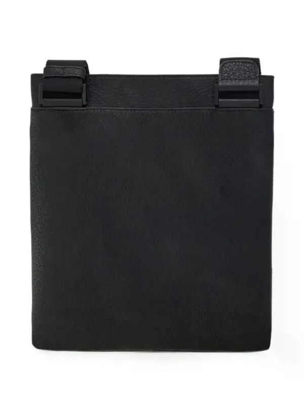 FERRAGAMO Rubberized Calf Leather Messenger Bag