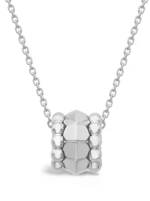 PRAGNELL 18kt White Gold Bohemia Peaked Hexagonal Necklace - Silver