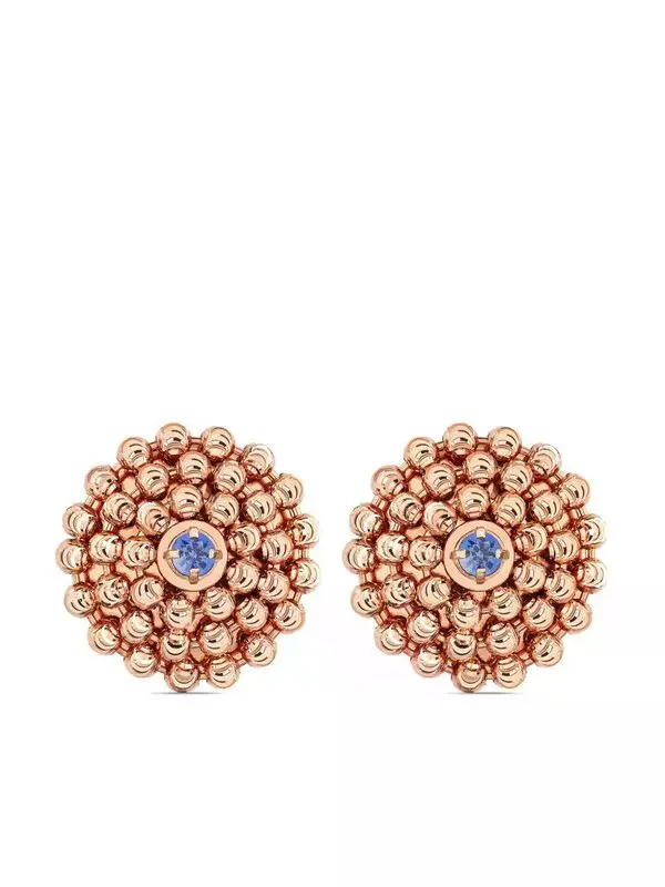 OFFICINA BERNARDI 18kt Rose Gold Mimosa Sapphire Earrings - Pink