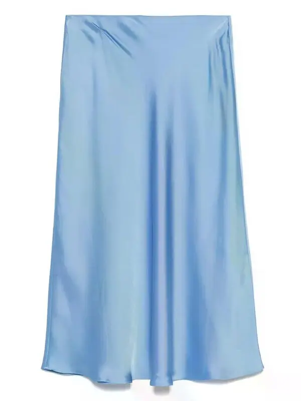 Ralph Lauren Satin Midi Skirt