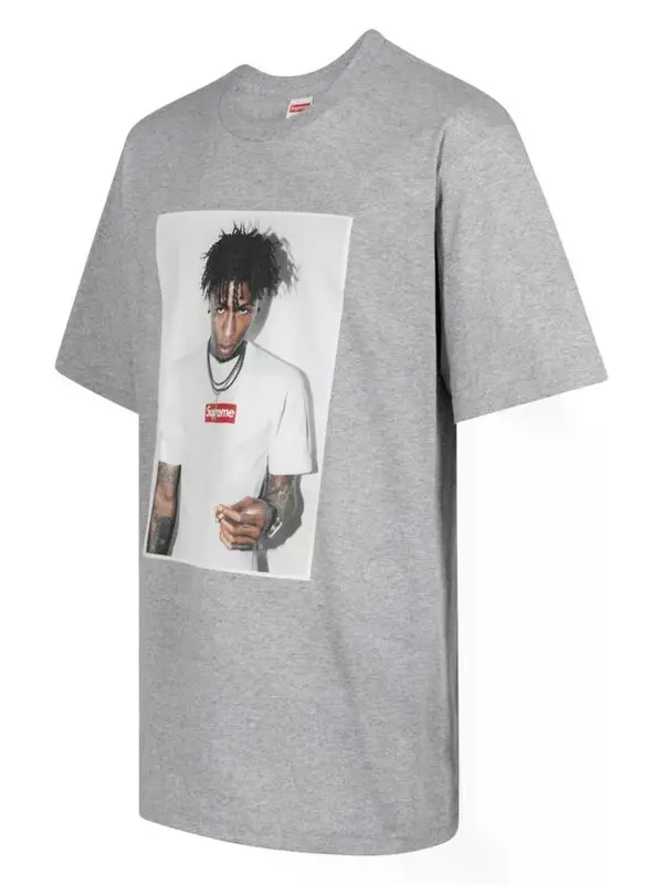 Supreme Nba Youngboy Graphic Print T-shirt - Grey