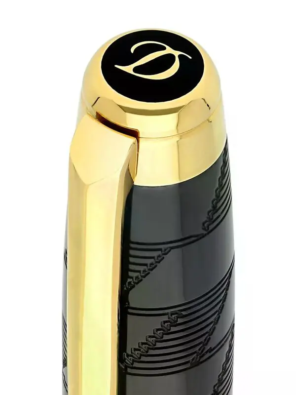 S.t. Dupont Engraved-logo Ballpoint Pen - Black