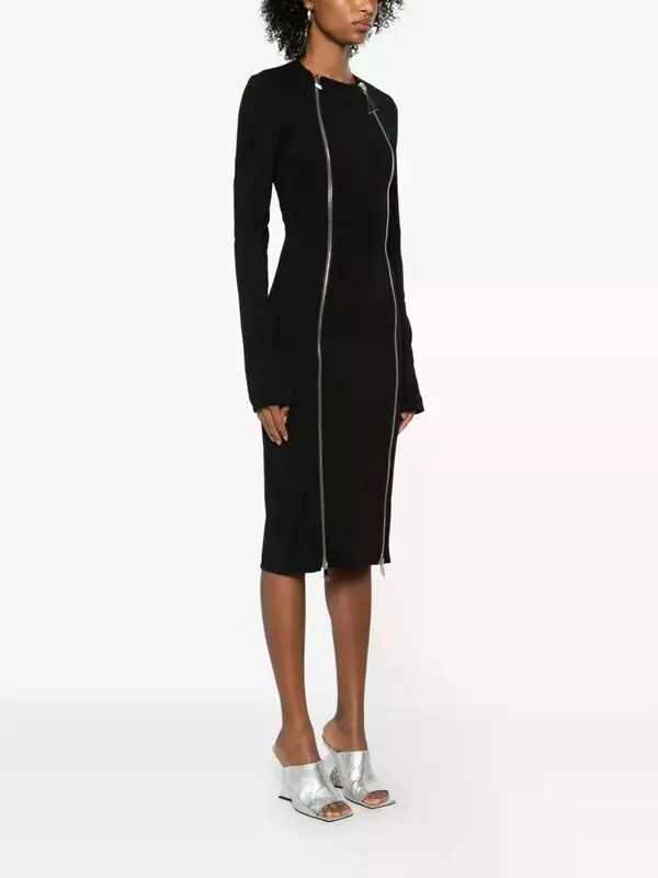 Attico Zip-fastening Midi Dress