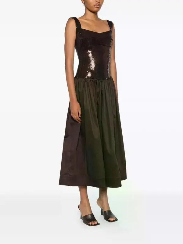 ATU BODY COUTURE Corset Detail Flared Gown