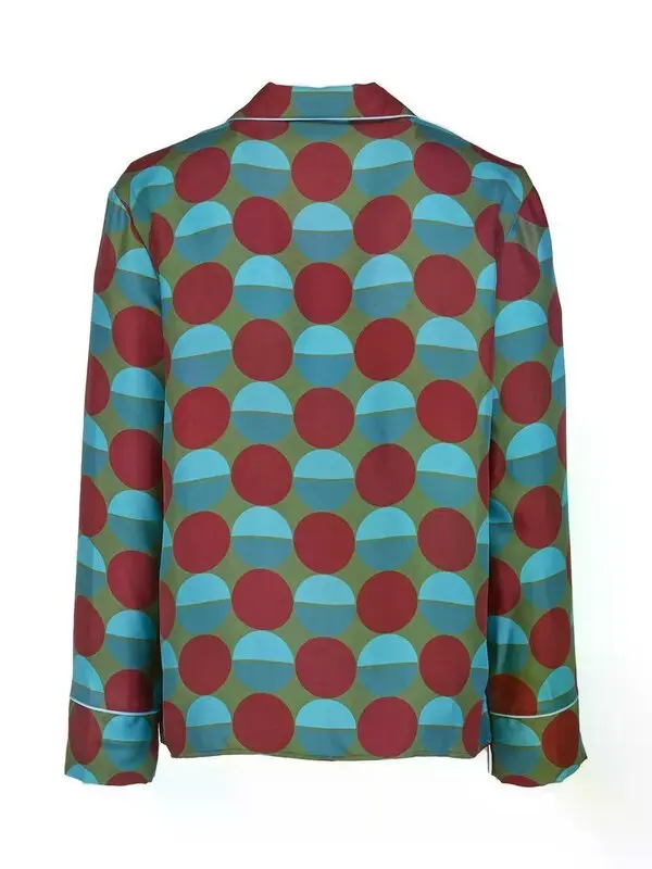 La DoubleJ Graphic-print Silk Pyjama Set
