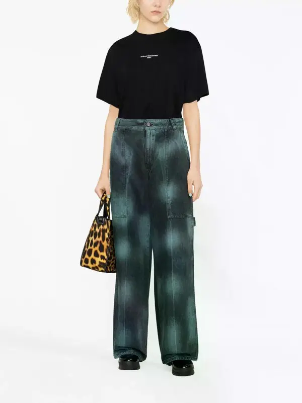 Stella McCartney Tie-dye Wide-leg Jeans